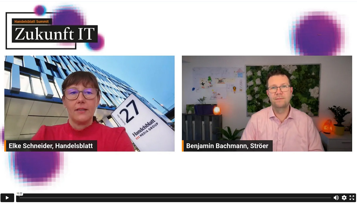Interview mit Benjamin Bachmann (VP Group Information Security bei Ströer) - Handelsblatt Live