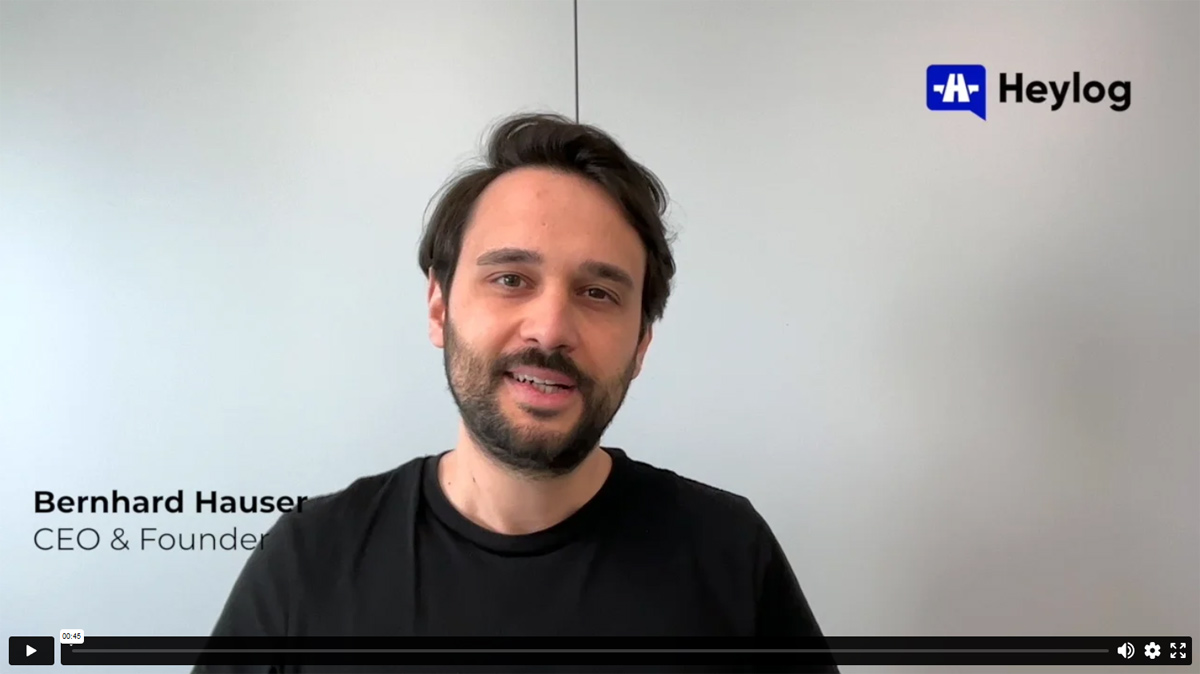 Bernhard Hauser (CEO & Gründer, Heylog) - Handelsblatt Live