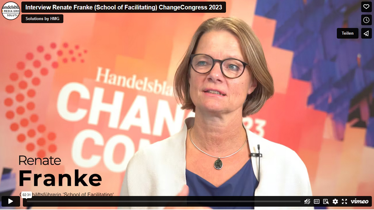 Interview mit Renate Franke, School of Facilitating - Handelsblatt Live